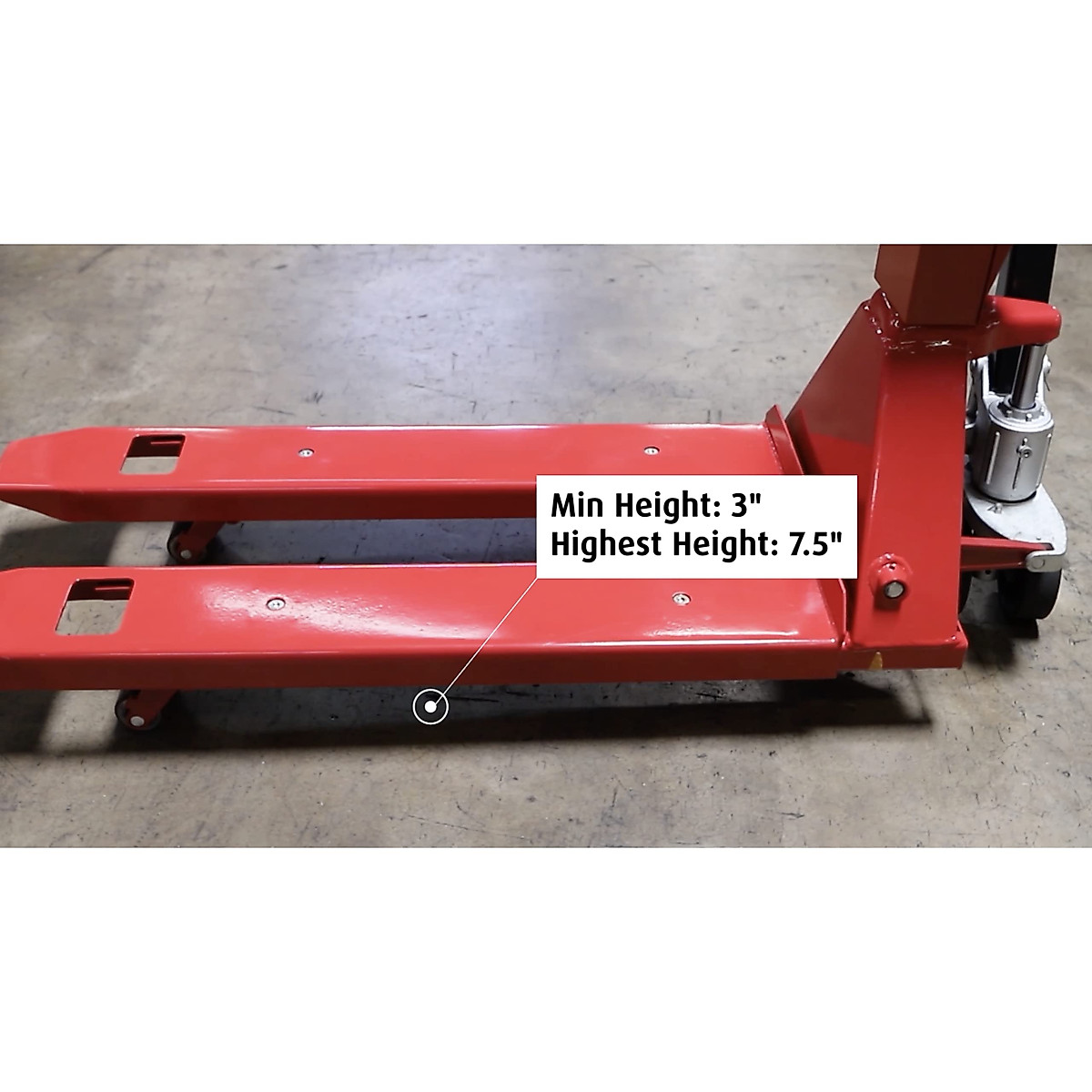 SellEton SL-5000-E-Narrow Pallet Jack Scale for European Pallet or Smaller pallets | 5000 lb x 1 lb