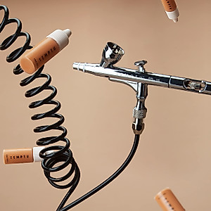 TEMPTU Gravity Feed Airbrush, SP-35 Dual Action Airbrush Gun | Push-and-Pull Trigger | Professional Airbrush For Face, Body & Fine Detail Work | Includes Storage Case