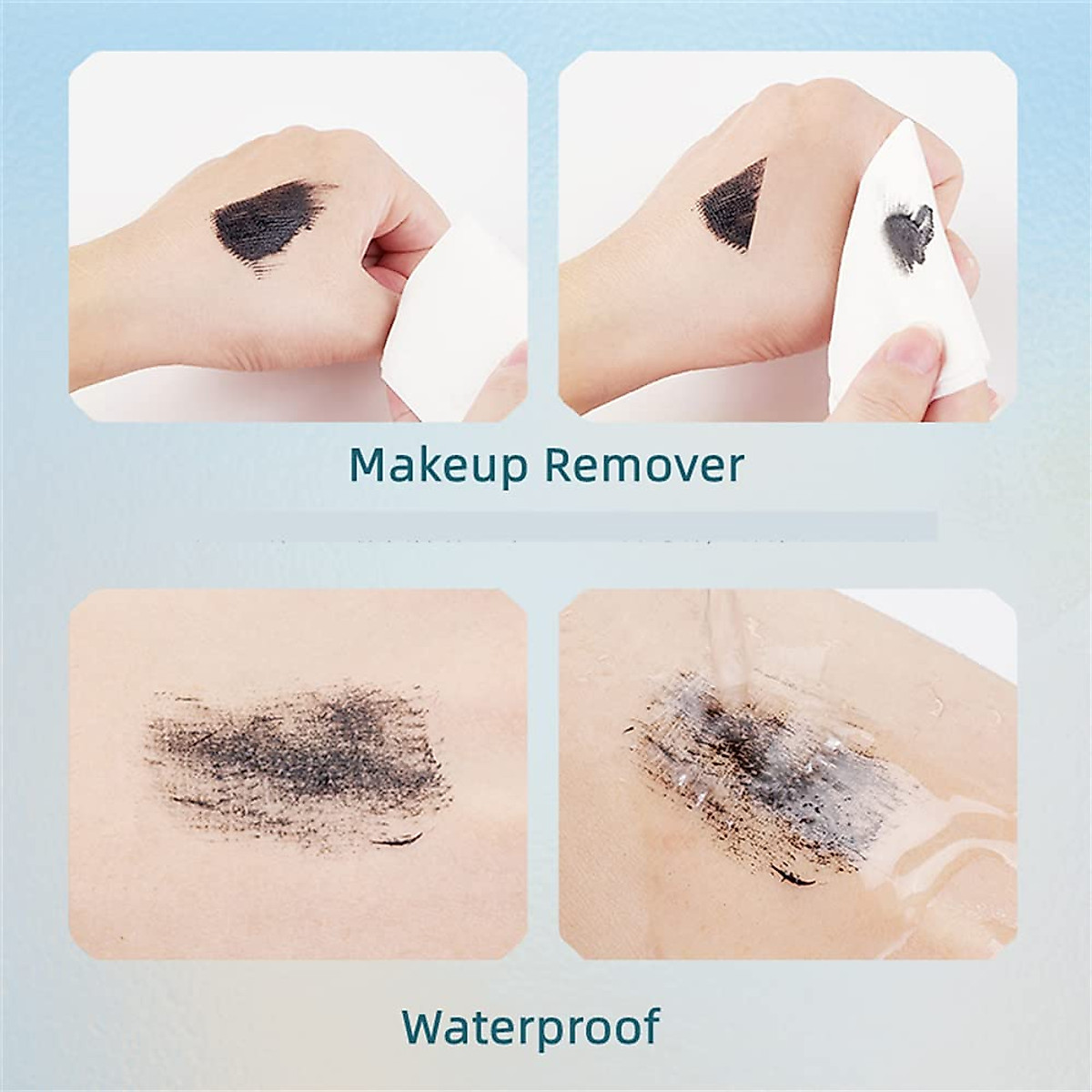 Ultra Fine Waterproof Mascara for Fine Short Eyelash,Skinny Black Mascara,Catching Tiny Eyelashes，Lengthening & Thickening Mascara (1 Pcs)