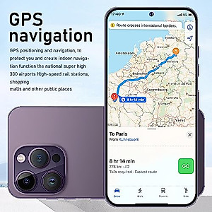 xixaomiro i14Pro Max Unlocked 5G Cellphone Android Smartphone Mobile Phone, 8GB RAM, 512GB ROM 1TB Expandable, 6.8'' FHD Screen, 6000mAh Battery, Dual Sim Card, 48+13MP Camera (Golden)