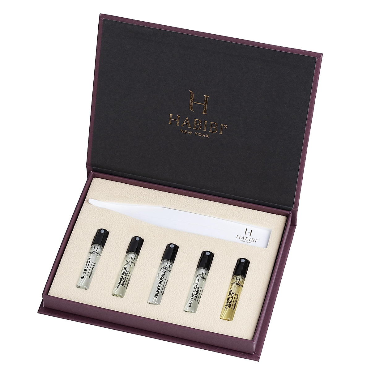 H HABIBI Women’s & Oud Collection Discovery Sample Set - Perfumes for Women, Arabian Perfume for Women, Perfume Sampler for Women, 10 Mini Sprays (2 mL Each), Made in USA
