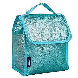 Wildkin 15 Inch Kids Backpack Bundle with Lunch Bag (Blue Glitter)