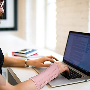 HYCOPROT Adjustable Wrist Supports Brace with 2 Metal Straps for Men and Women-Breathable Carpal Tunnel Wrist Splint for Relieve Tendonitis, Arthritis, Sprains