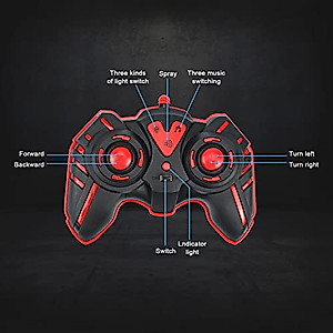 BESWIT 1:16, 2.4 GHz All Terrain Monster Truck, RC Truck 2 Rechargeable Batteries for 80 Mins Play, Spray Remote Control Car for Boys 8-12 and Girls or Adult, MK724A