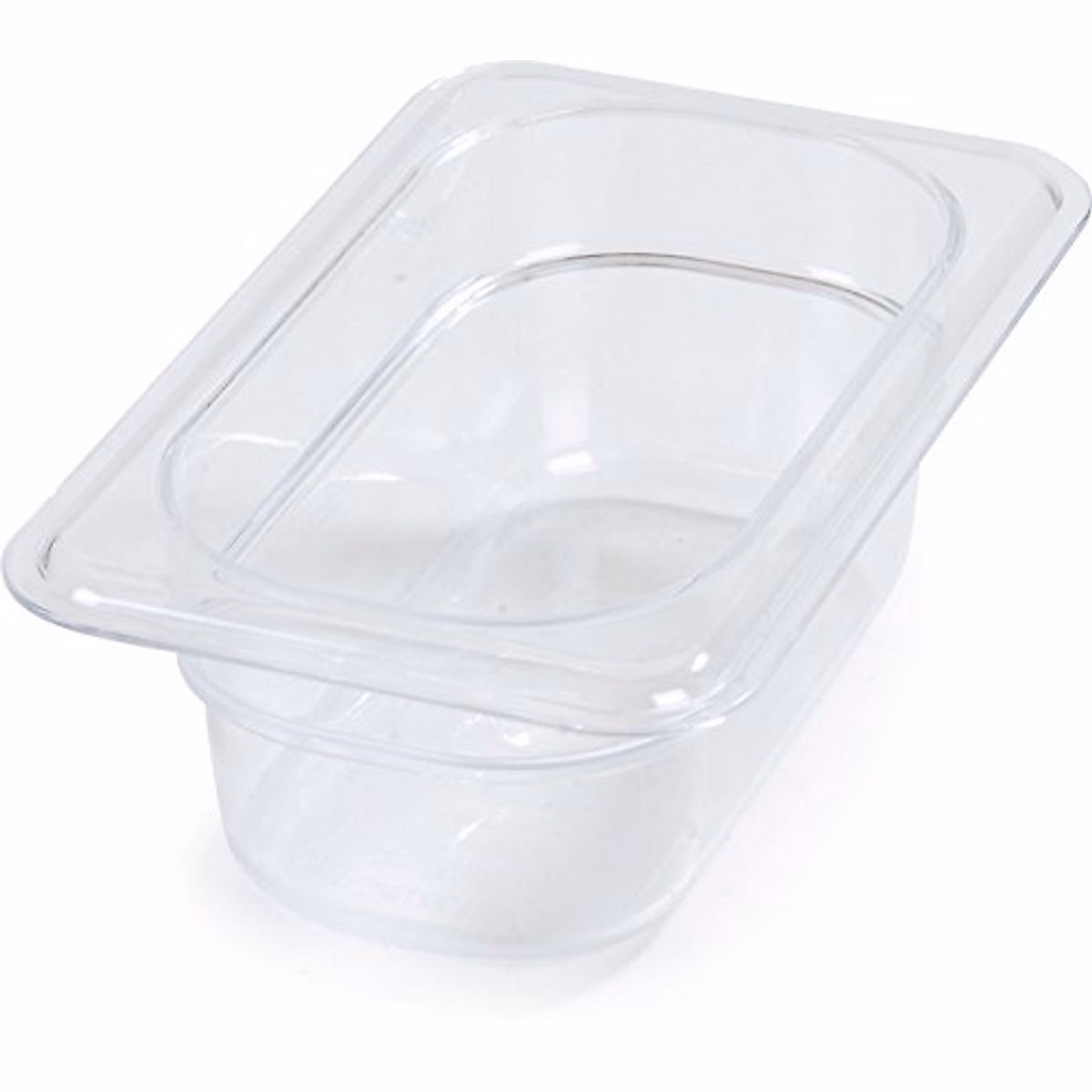 Carlisle FoodService Products 3068607-E Plastic Food Pan, 1/9 Size, 2.5 Inches Deep, Clear