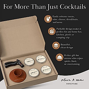 Cocktail Smoker Kit with Torch and Wood Chips | Whiskey Bourbon Drink Smoker Kit with 4 Unique Wood Chips and Recipe Cards