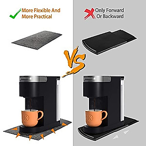 3 Pcs Air Fryer Accessories Heat Resistant Mat, Kitchen Countertop Heat Protector Mats, Non-slip Silicone Appliance Slider for Ninja Foodi Air Fryer Oven Coffee Maker Blender Toaster, 9” x 17”