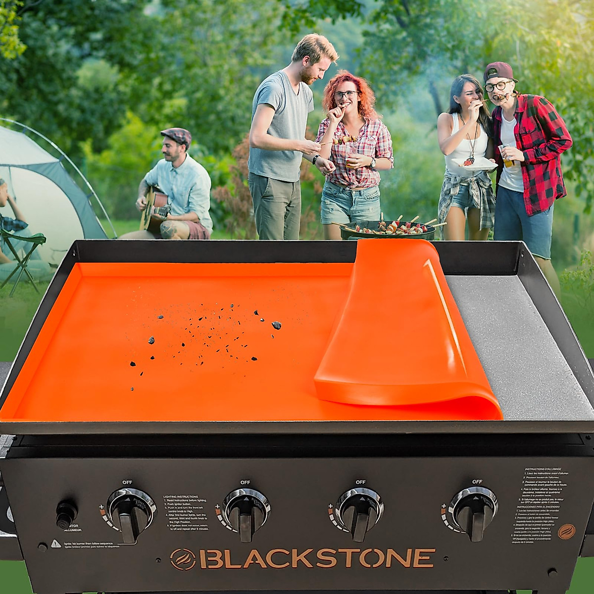 Silicone Griddle Mat for Blackstone 28 Inch Griddle,Heavy Duty Silicone Mat,Blackstone Silicone Griddle Cover To Protect Grill Top Clean from Insects and Dust