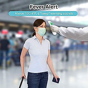 GoodBaby Touchless Thermometer for Adults,Forehead and Ear Thermometer for Fever,Infrared Magnetic Thermometer for Baby Kids Adults Surface and Room