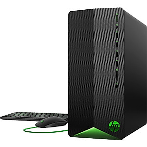 [Geforce RTX 3060] 2022 HP Pavilion Gaming Desktop PC, 16GB RAM, 256GB SSD+2TB HDD, Intel i5-10400F, Wired Mouse & Keyboard, Bluetooth, Wi-Fi, USB Type-C, Display Port, HDMI, Windows 11, ROKC Mousepad