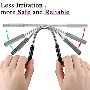 4 Pieces Facial Hair Remover Spring Eyebrow Face Epilator Coil Portable Hair Remover Spring Threading Tool for Women Chin Cheek Mustache Upper Lip