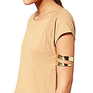ALoveSoul Adjustable Gold Upper Arm Jewelry Cuff Bracelet Armlet Armband Bangle
