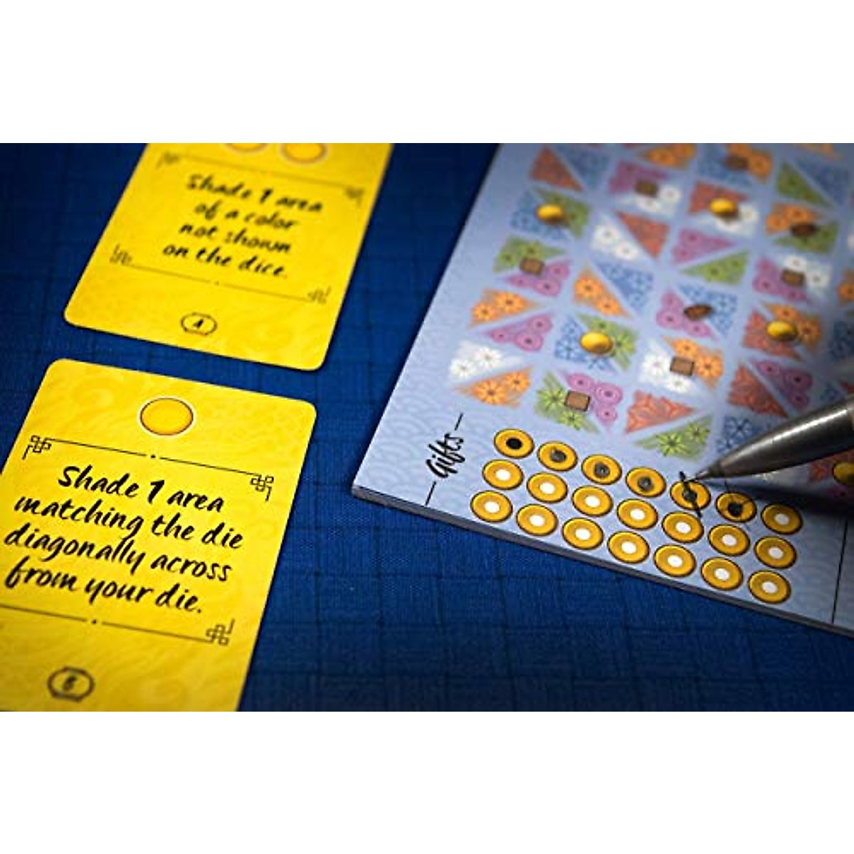 Lanterns Dice - Lights in The Sky, Card Dice Board Game 2-4 Players, 30-45 Min, Ages 10 and Up, Decorate The Palace Lake with Floating Lanterns to Impress The Emperor, Score Points for Best Festival
