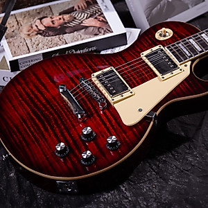 GROTE Guitar Solid Body Electric Guitar with Gigbag LPYS-006 (Red)