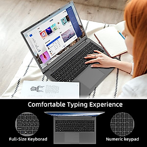 SGIN 17 Inch Windows 11 Laptop, 24GB RAM 512GB SSD Laptops Computer with Intel Celeron Quad Core Processor(Up to 2.9 GHz), IPS Display, Mini HDMI, Webcam, Dual Wi-Fi,Bluetooth, 512GB Expansion