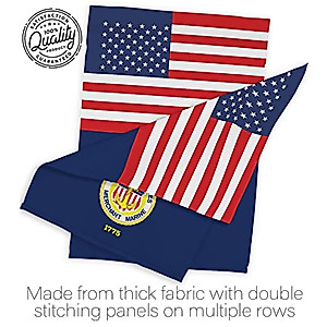 US Merchant Marine Garden Flag - Set Wall Hanger Armed Forces Corps USMC Semper Fi United State American Military Veteran Retire Official - House Banner Small Yard Gift Double-Sided 13 X 18.5