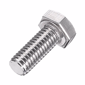 uxcell M8x20mm Hex Bolts 304 Stainless Steel Hexagon Left Hand Screw Bolt 2pcs