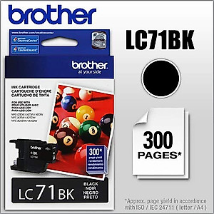 Brother Printer LC71BK Standard Yield Black Ink