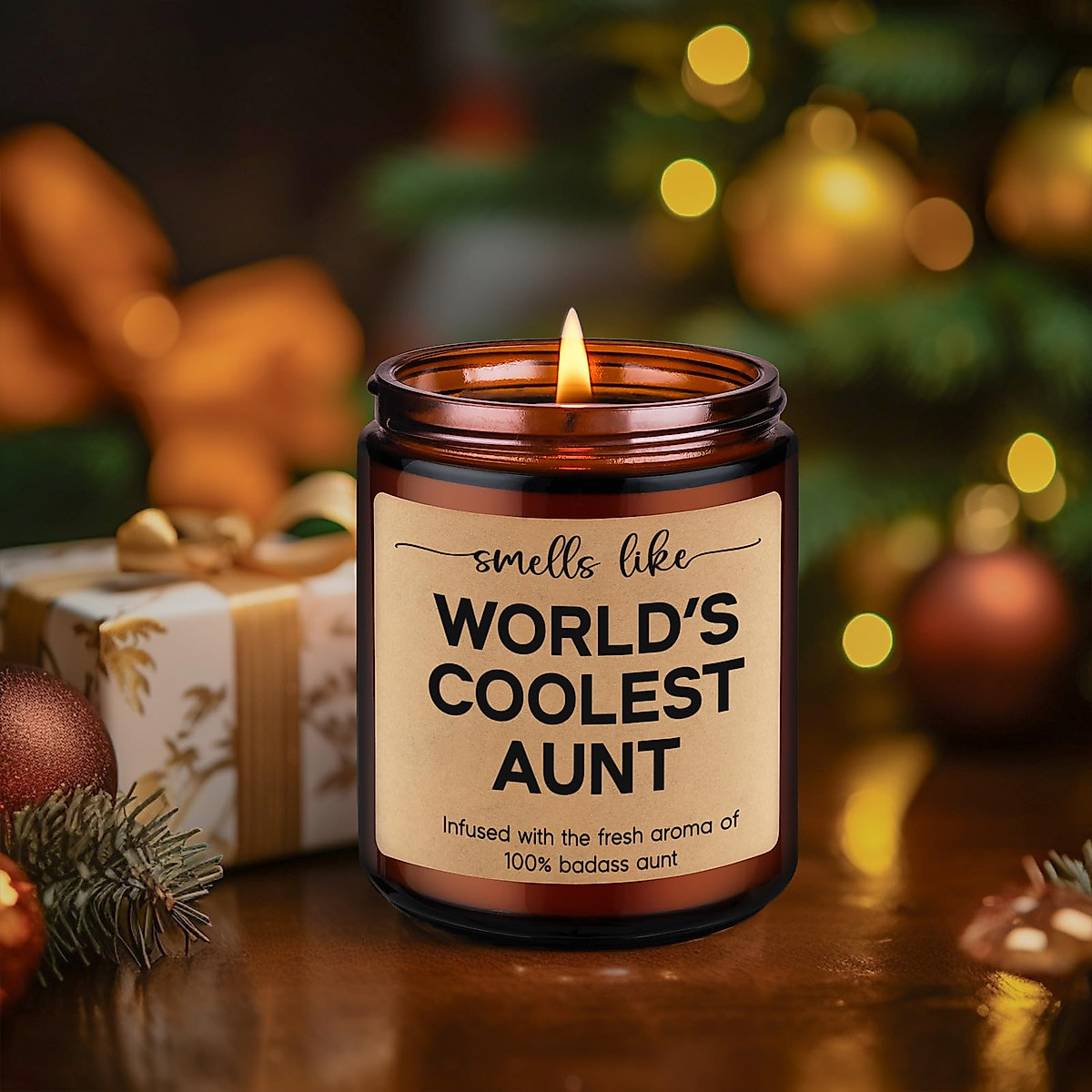 GSPY Cool Aunt Candles - Gifts for Aunt - Aunt Gifts from Niece, Nephew - Cool Aunt Gifts, Aunt Candle - Aunt Birthday Gifts - Funny Christmas Gifts for Aunt, Auntie - Best Aunt Ever Gifts
