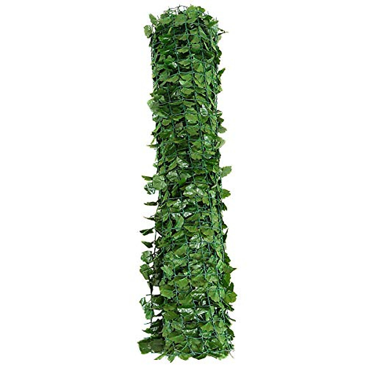 Giantex Artificial Faux Ivy Privacy Fence, 95"x40" Artificial Hedge Faux Ivy Vine Leaf Greenery Wall Screen, Decorative Trellis Fence Covering for Outdoor Porch Garden Patio