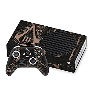 Head Case Designs Officially Licensed Assassin's Creed Old Notebook III Graphics Vinyl Sticker Gaming Skin Decal Cover Compatible With Xbox Series S Console and Controller Bundle
