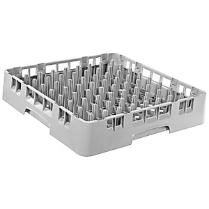 Cambro PR314 9 Rows x 9 Rows, Camrack Soft Gray Polypropylene Peg Rack without Extender