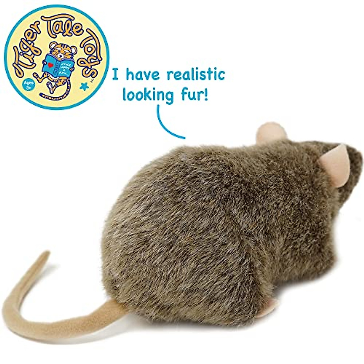 VIAHART Reuben The Rat - 7 Inch Stuffed Animal Plush Mouse - by Tiger Tale Toys