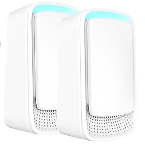 Upgrade Air Ionizer for Home, Portable Air Purifier Negative Ion Generator,Filterless Mobile Air Ionizer,Air Fresher for Kitchen Odors,Home,Office,Allergies,Smokers, Toilet,Bathroom (White 2)