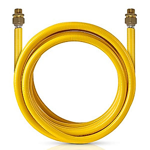 3/4" Tubing Pipe KIT 150ft,Corrugated Stainless Steel Tubing with 2 Male Fittings (150FT)