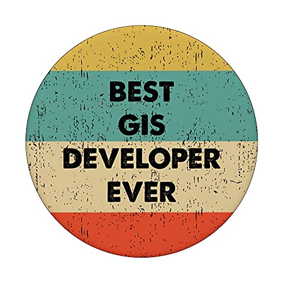 Gis Developer Shirt | Best Gis Developer Ever PopSockets Swappable PopGrip