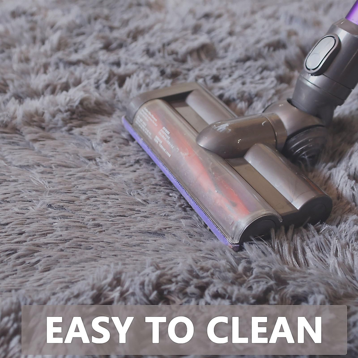 Fluffy Rugs for Bedroom 5x7 - Soft Shag Plush Area Rug for Living Room - Fuzzy Modern Gray Non-Skid Shaggy Carpet for Boys Kids Playroom Dorm