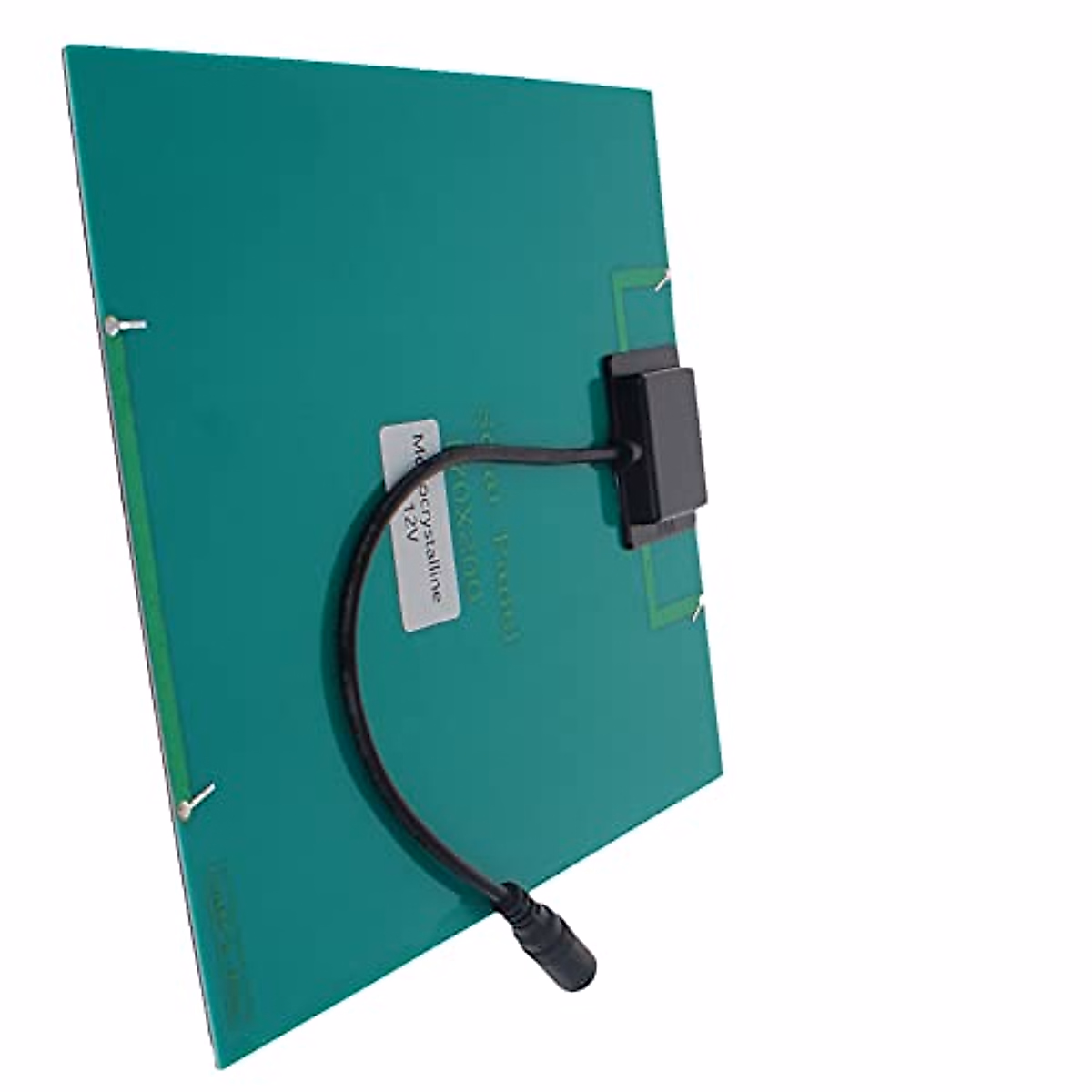 Heyiarbeit 1 Pcs 12V 6W Small Polysilicon Epoxy DIY Solar Panel Module 170mm x 200mm/6.69" x 7.87"(L*W) with DC Port Plug for Cell Charger