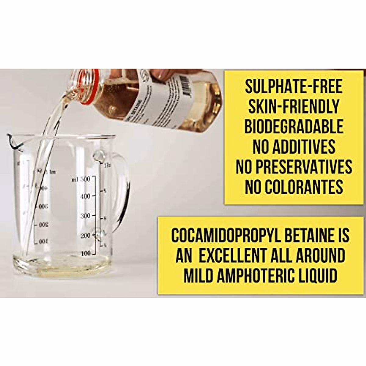 Artekas Innovation Cocamidopropyl Betaine Liquid - 8.82 oz - Natural Surfactant Foam Booster - for DIY Shampoos, Shower, Bath Preparations, Skin Cleansers - Antistatic - Viscosity Controlling