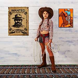 24 Inch x 10 ft Plastic Railroad Track Aisle Runner Train Party Decorations Wild West Party Theme Tablecloth Runner Table Floor Cover for Halloween Western Birthday Party Supply (Railroad Track, 1Pc)