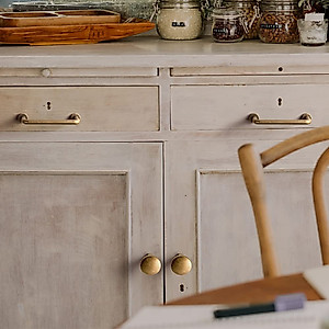 Yanxia Set of 24, 3 Inches Center to Center SleekTouch Antique Brass Cabinet Pulls - Contemporary Handles for Kitchen and Bathroom Cabinets Zinc Alloy Made Hardware