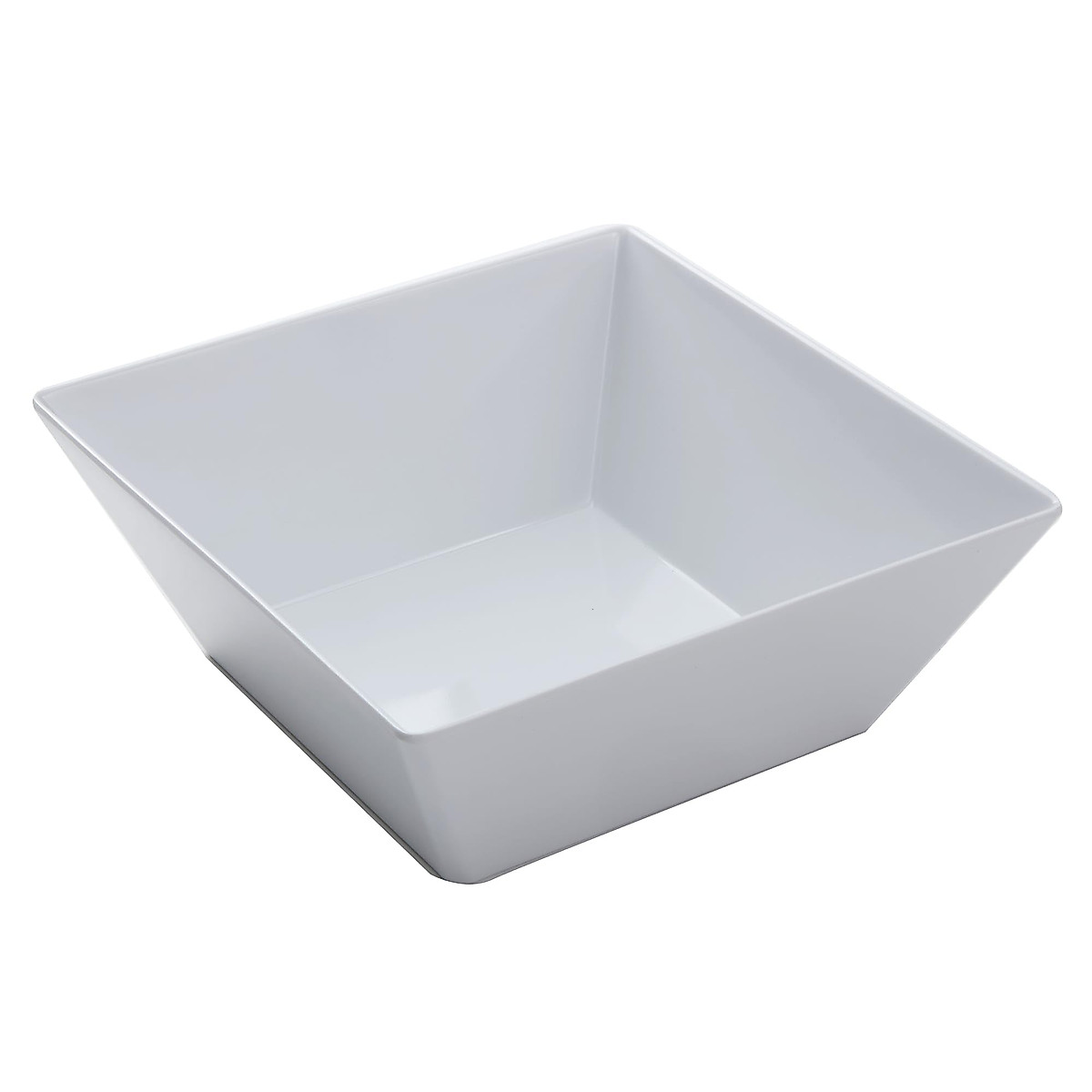 American Metalcraft MELSQ117 Endurance Melamine 12" Square Bowl, 208-Ounce, White
