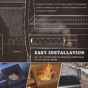 Hot Rod Igniter Replacement Parts for Green Mountain Daniel Boone and Jim Bowie Wood Pellet Grills, GMGP29/P-1079