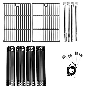 SafBbcue EG Grill Parts Kit for Expert Grill 4 Burner 720-0789H Gas Grill Replacement Parts, Expert 720-0789MB Gas Grill Parts, Grills Coking Grates, Heat Plates Flame Tamer, Burner Tubes, Heavy Duty