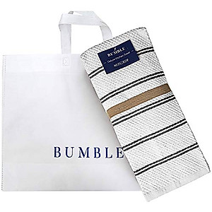 Kitchen Hand Towels 16"x 28" | Grey Popcorn Gird Design | Kitchen Towel Set | Soft, Highly Absorbent with Hanging Loop | Natural Ring Spun Cotton Kitchen Towel | Large Tea Towel Set | 380 GSM - 6 Pack