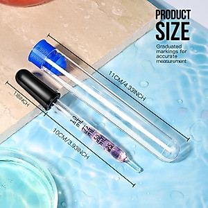 Teenitor 2Pack Eye Dropper Pipettes Dropper 1Ml Glass Droppers Pipette for Essential Oil, Eye droppers Medicine Dropper