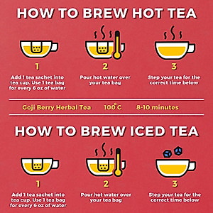 Enoch Detox Tea: Goji Berries Chrysanthemum Organic Naturopathic Herbal Tea. All Natual Flavor, Body Cleanse, Anti Inflammatory, Antioxidants, Promote Kidney, Liver, Digestive Health and Immune