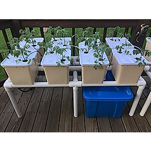 Dutch Bucket/Bato Bucket Siphon Elbows, Hydroponic, Black - 10 Pack