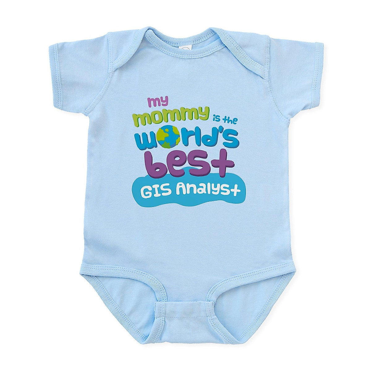CafePress GIS Analyst Gift for Kids Infant Bodysuit Cute Infant Bodysuit Baby Romper Sky Blue