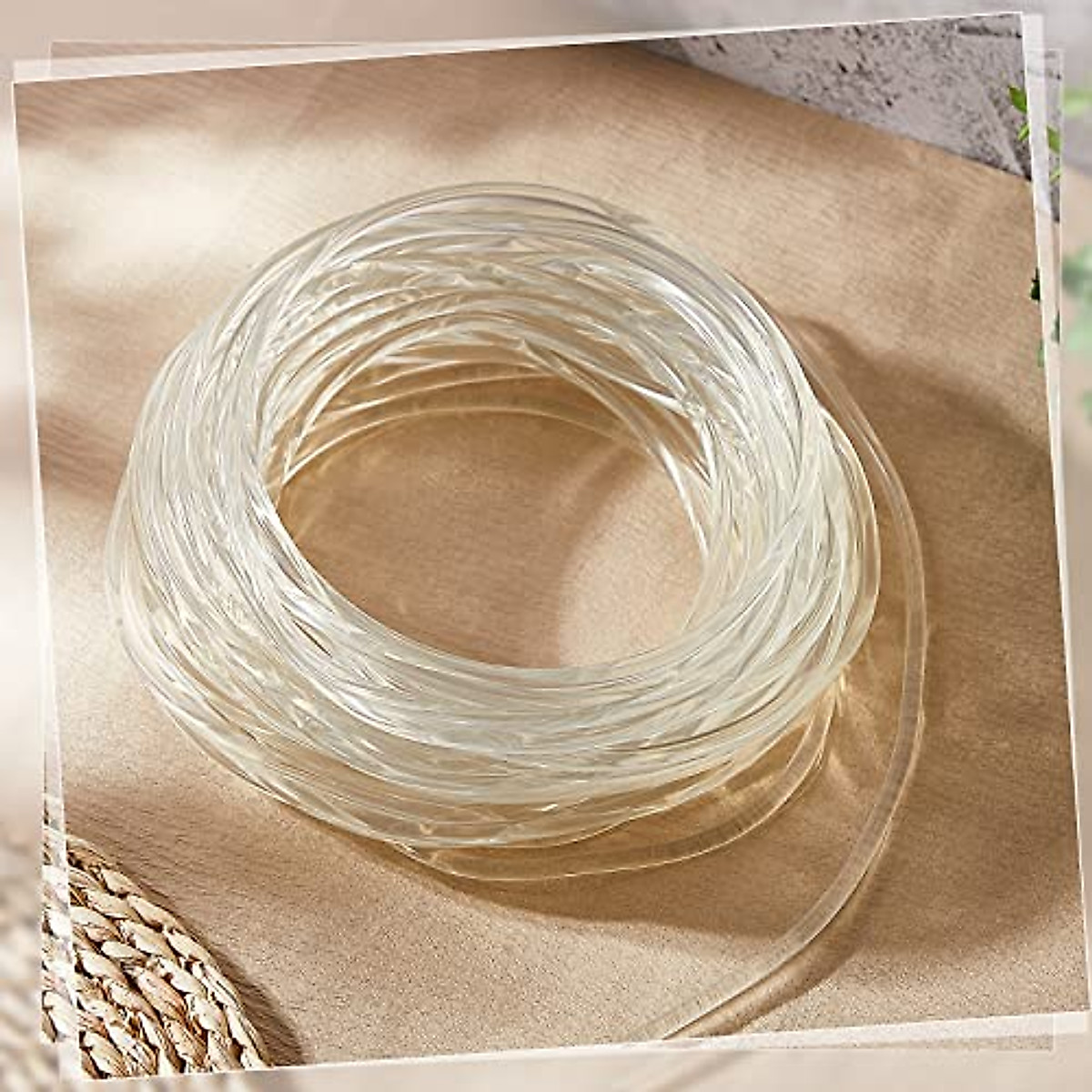 Vinyl Sling Chair Spline 1/4" Outdoor Patio Chair Spline Long Solid Replacement Awning Cord Replacement Fabric Sling Chair Spline Replacement for Outdoor Patio Lawn Garden Pool Furniture(25 ft)