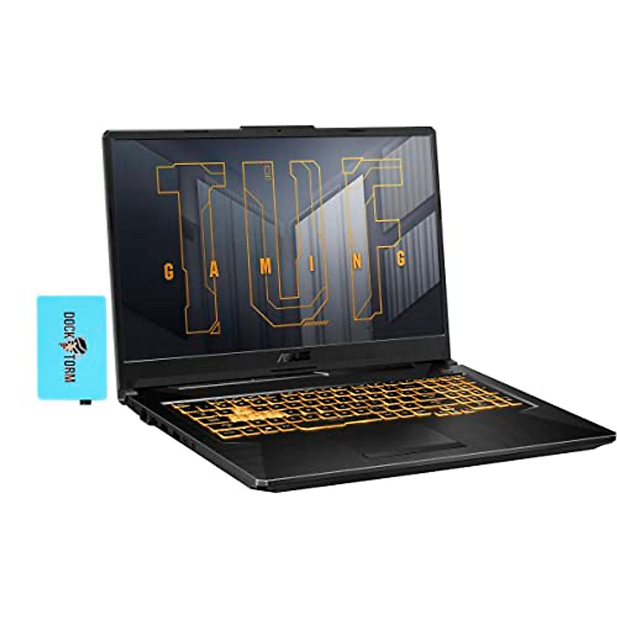 ASUS TUF A17 17.3" 144Hz FHD IPS Gaming Laptop (AMD Ryzen 7 4800H 8-Core, 64GB RAM, 2x2TB PCIe SSD RAID 1 (2TB), GeForce RTX 3050 4GB, Backlit KB, WiFi 6, BT 5.2, RJ-45, Webcam, Win 11 Pro) w/Hub