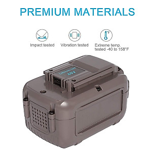 LiBatter 40V 5.0Ah Replacement Battery DCB404 DCB406 DCB407 DCB114, Lithium Ion Premium Battery Compatible with Dewalt All 40V MAX Tools