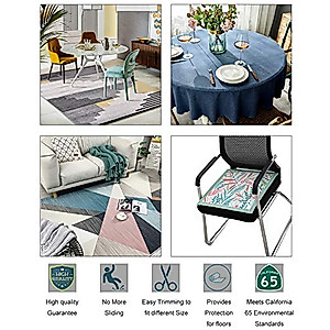 Non Slip Area Rug Pad Gripper - 8x10 Strong Grip Carpet pad for Area Rugs and Hardwood Floors, Provides Protection and Cushion