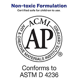 Avery Glue Stic, White, Washable, Non-Toxic, 1.27oz, 6 Glue Sticks, 2-Pack, 12 Total (10221)