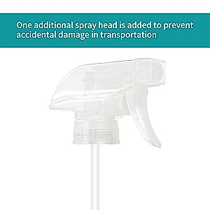 HOMBYS Empty Clear Glass Spray Bottles with Silicone Sleeve Protection - Refillable 17 oz Containers for Cleaning Solutions, Essential Oils, Misting Plants - Quality Sprayer - 3 Pack