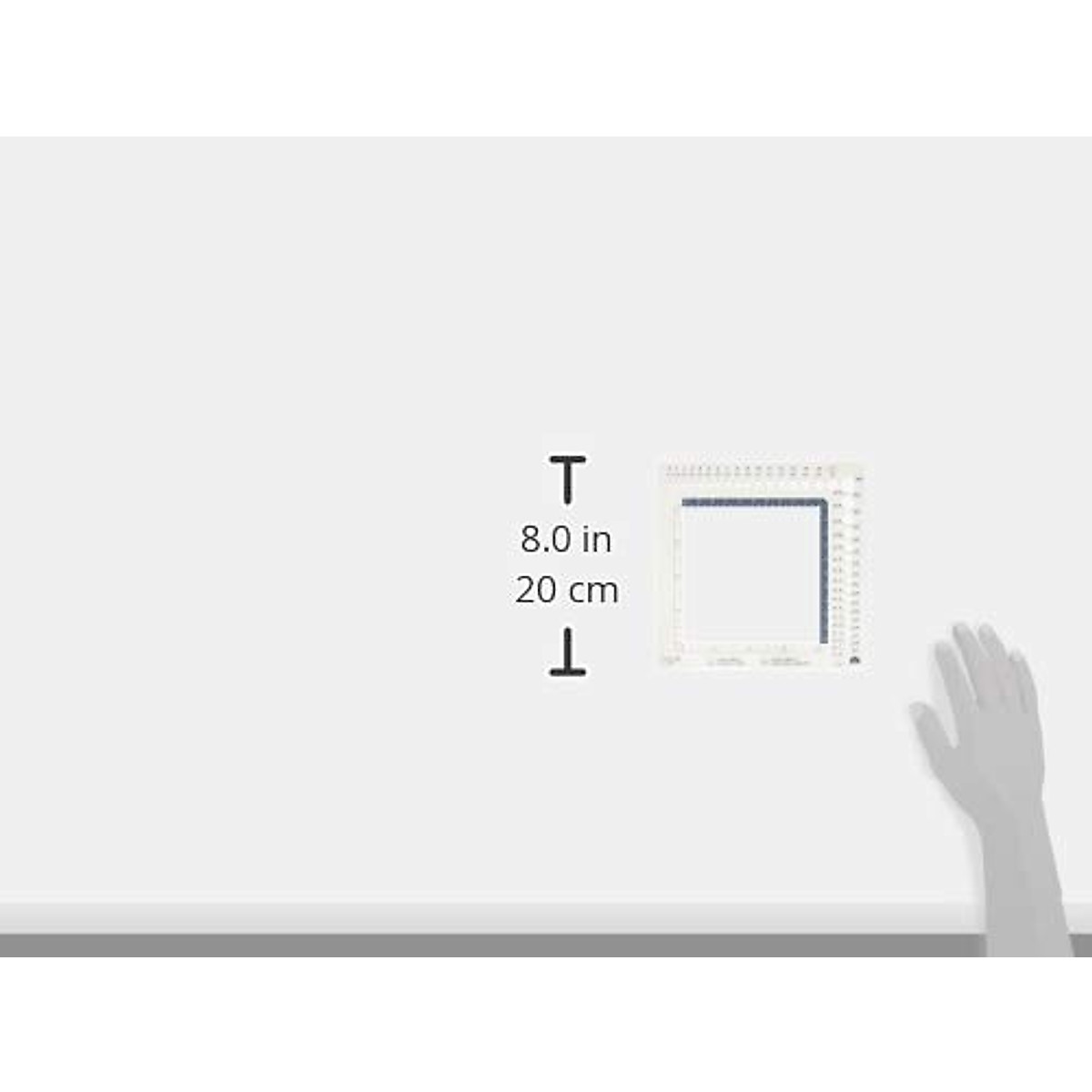 Clover Swatch Ruler & Needle Gauge, White